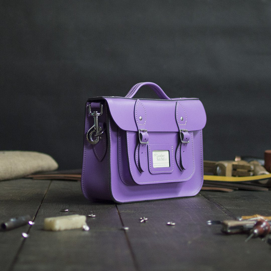 12.5-inch Leather Briefcase Satchel – The Leather Satchel Co. (INT'L)