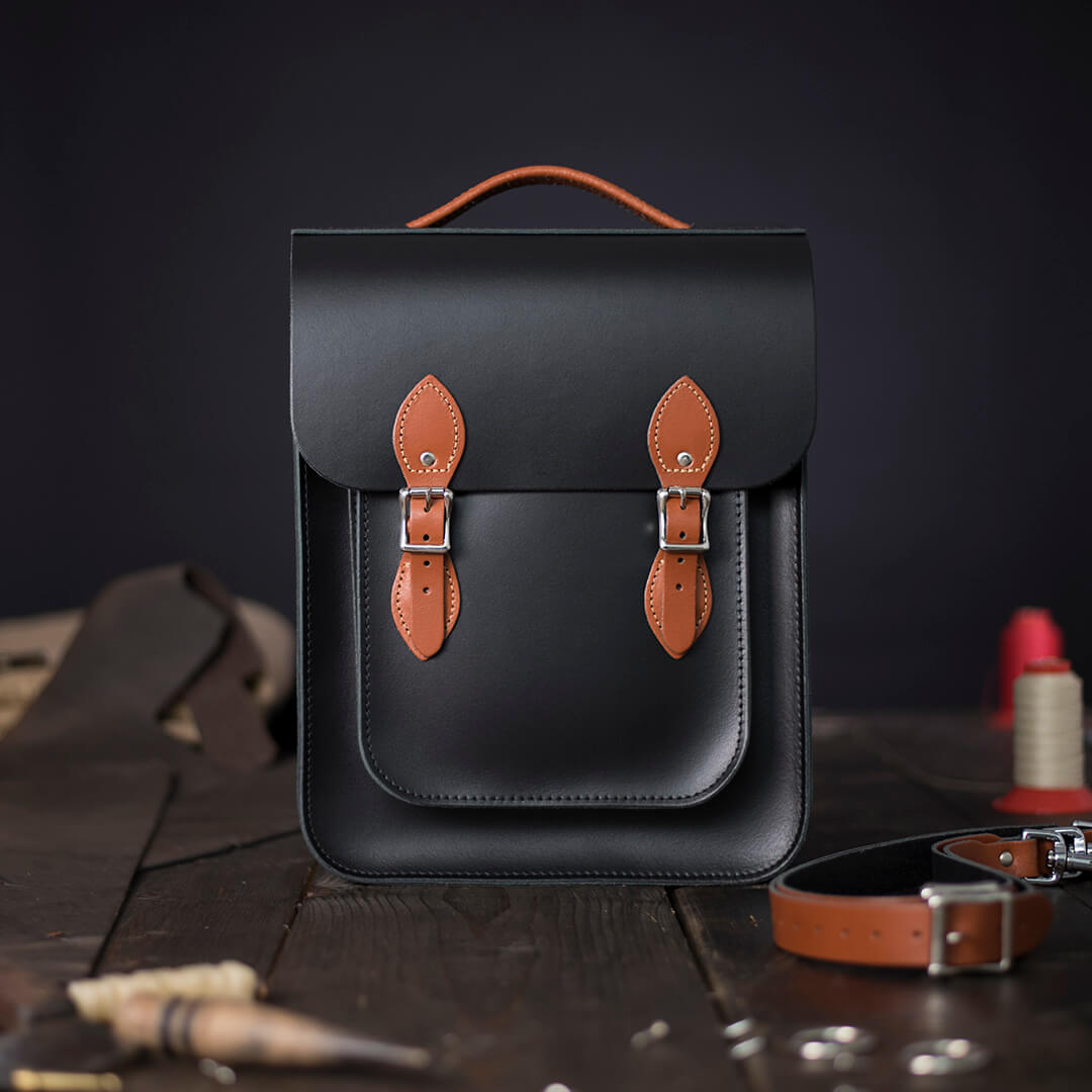 Medium Leather Backpack (Portrait) | The Leather Satchel Co. – The ...