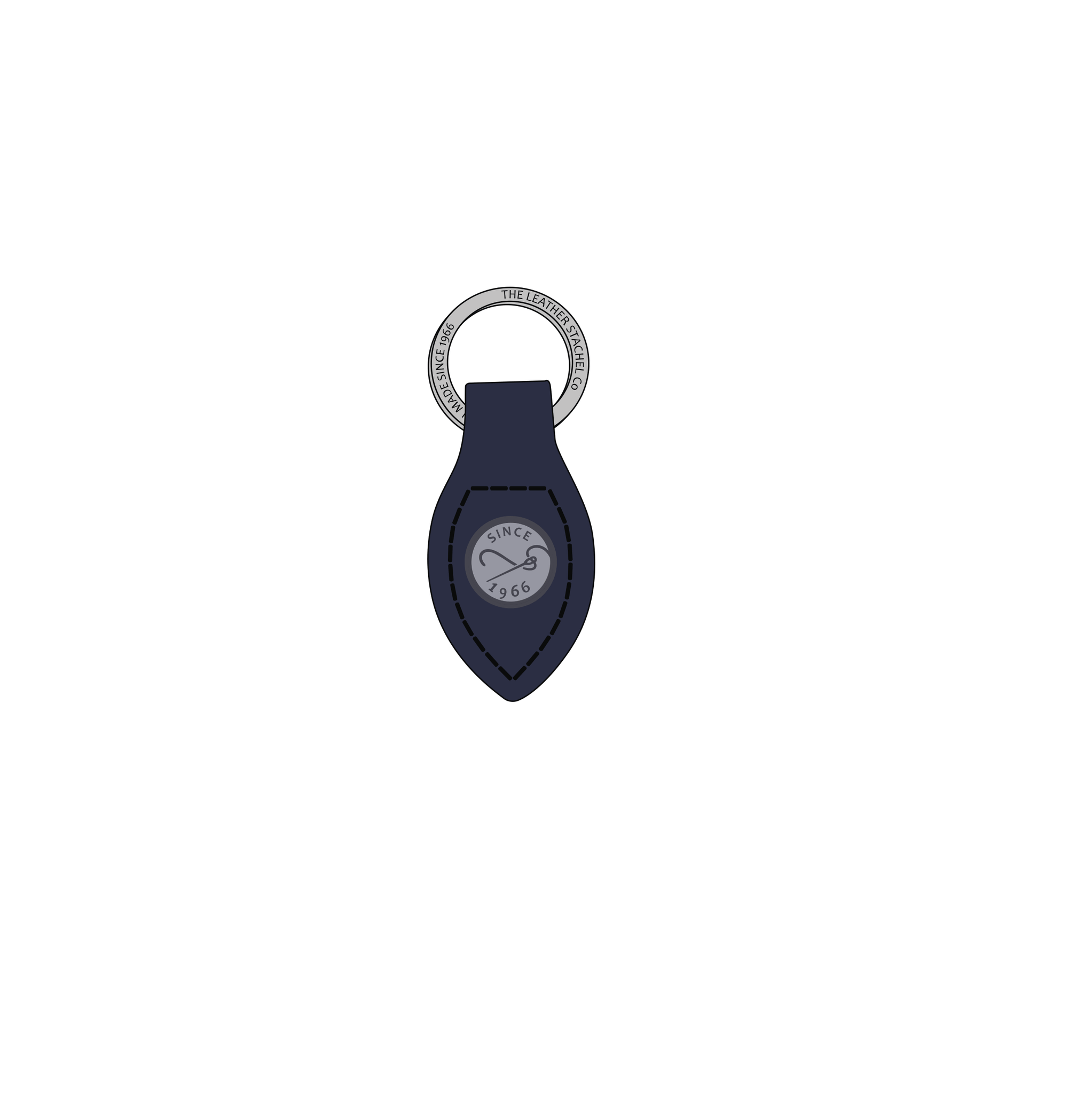 Personalised Leather Keyring | The Leather Satchel Co. – The Leather ...